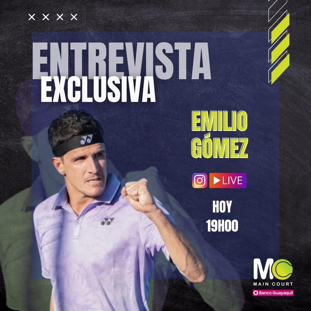 Entrevista exclusiva con Emilio Gómez - Main Court Tenis